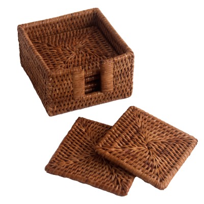 Rattan Placemats and matching Coasters