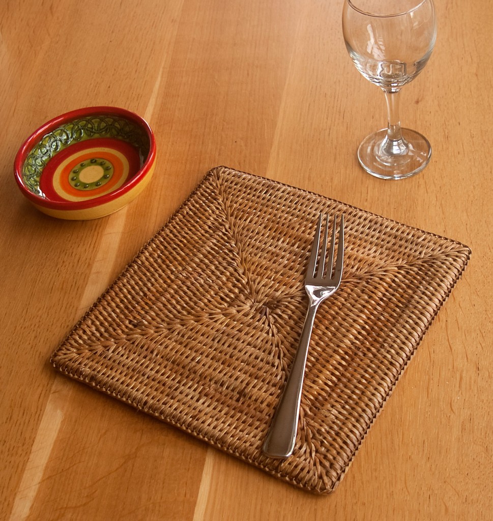 Square Rattan Placemats square-rattan-placemats
